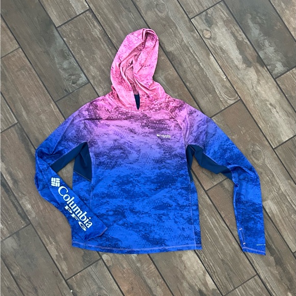 Columbia | Swim | Columbia Red And Blue Hoodie With Neck Protection ...